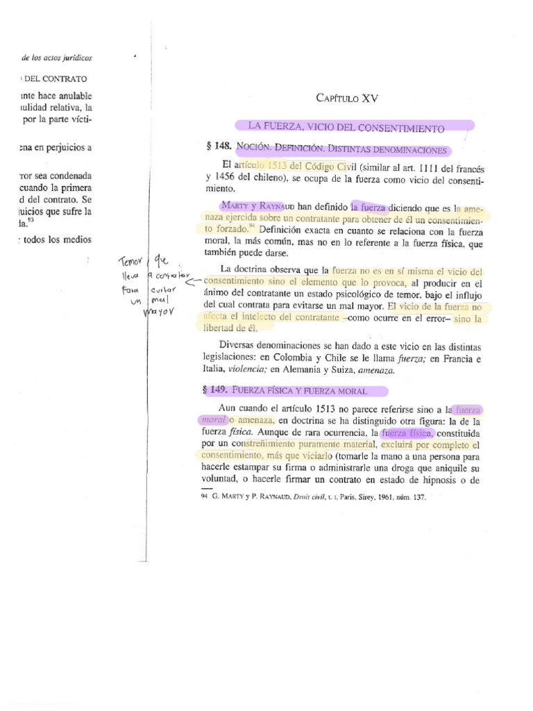 15 Cap XV - La Fuerza Vicio Del Consentimiento - 240310 - 153140 | PDF