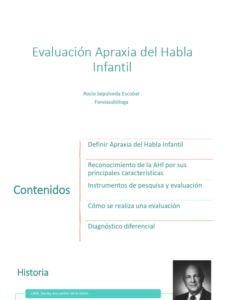 Evaluación de Apraxia del Habla Infantil | PDF | Sílaba | Fonología