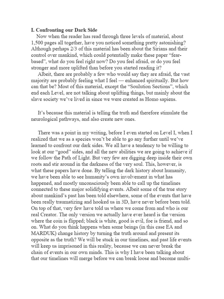 Confronting our Dark Side | PDF | Universe | Chakra