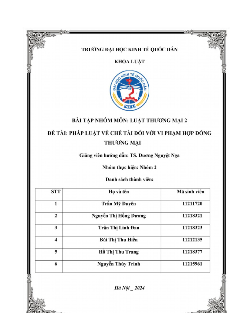 Word Bài Tập Nhóm LTM 2 | PDF