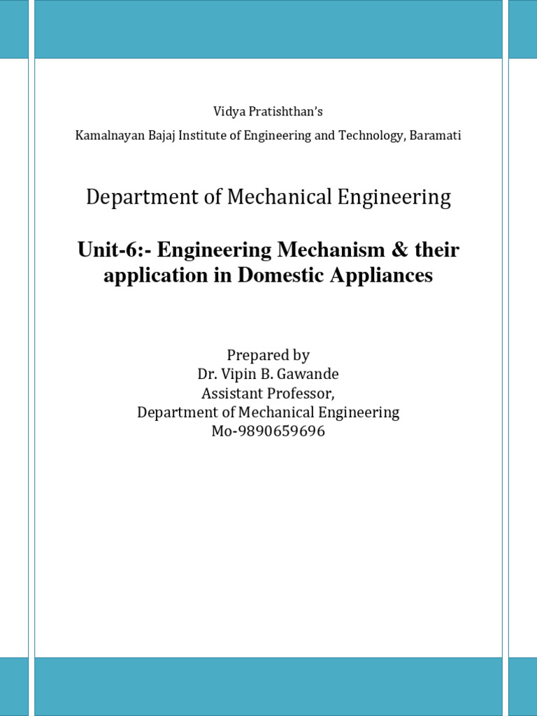 Unit-6 - Theory SME | PDF | Pump | Gear