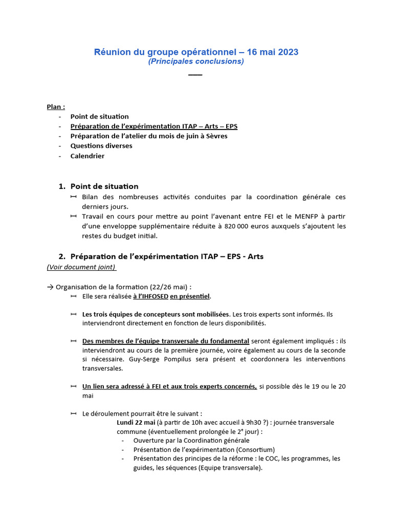 Conclusions - GO - 20230516 | PDF | Art | Ordinateurs