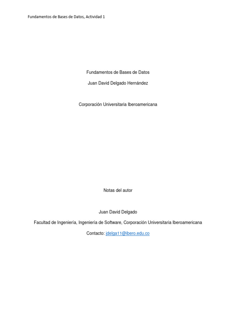 Actividad 1 | PDF | Bases de datos | Mi sql