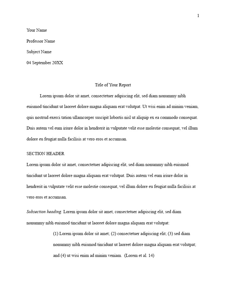 Report Sample | PDF