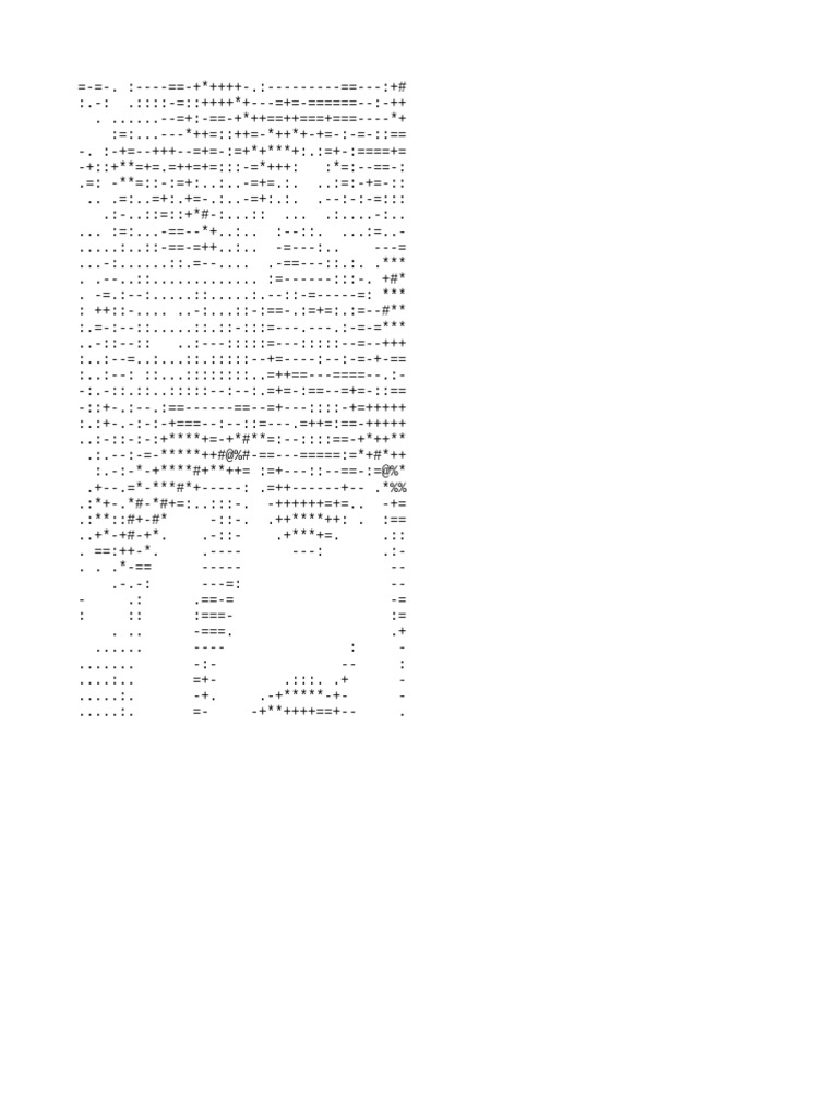 Smaller Adjusted Ascii Art Representation | PDF | Teaching Methods ...