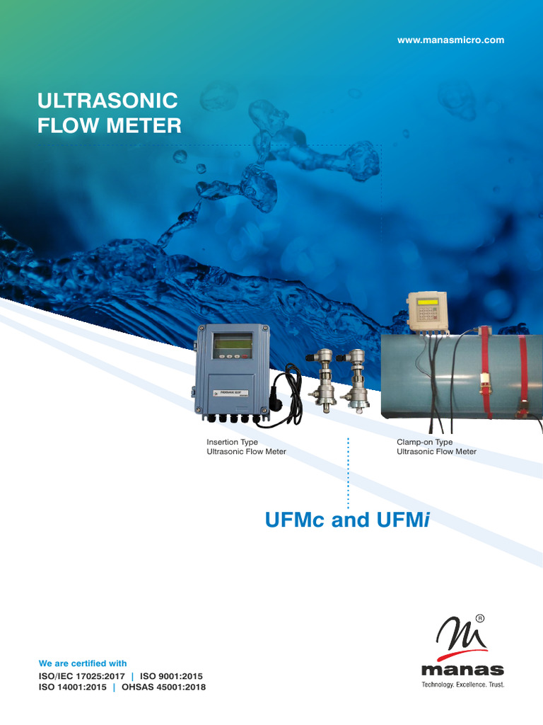 Ultrasonic Clamp on Insertion Flow Meter | PDF | Flow Measurement | Pipe (Fluid Conveyance)