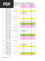 Academic Calendar 2025 Session | PDF