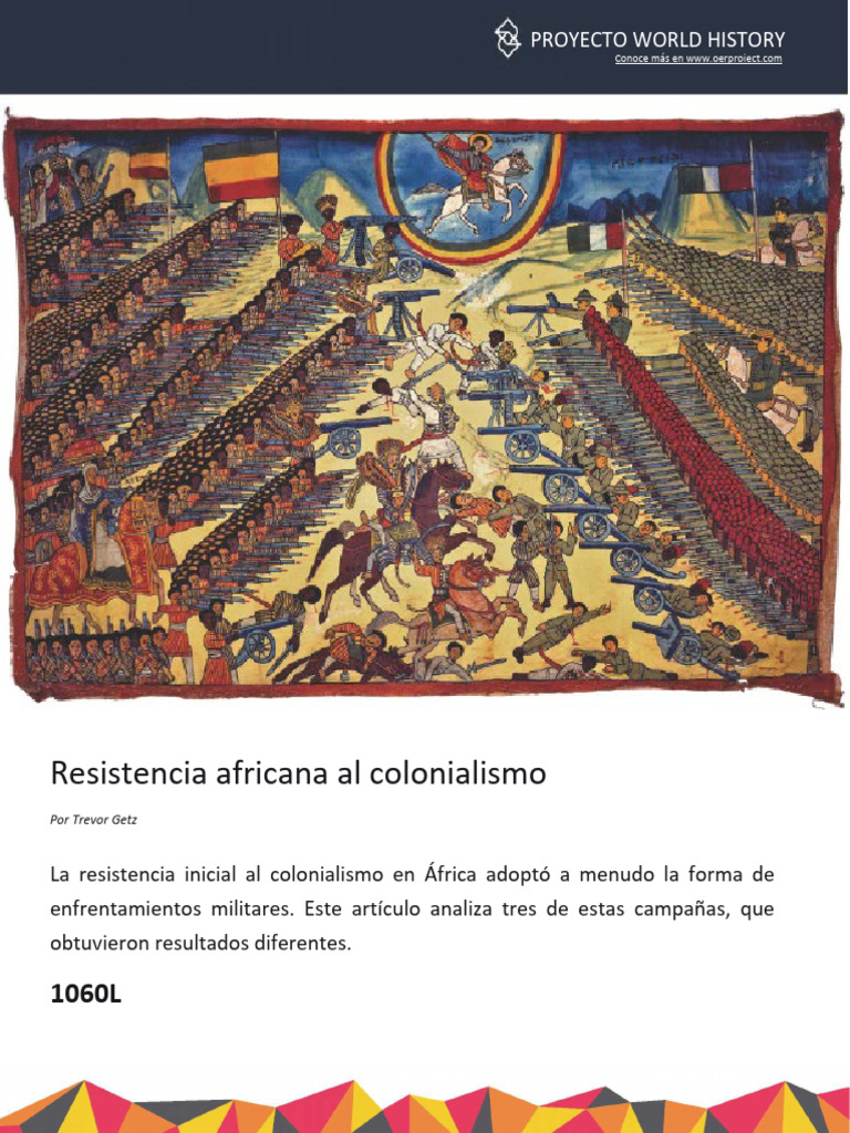 WHP1750 541 Read African Resistance To Colonialism 1060lspa | PDF ...
