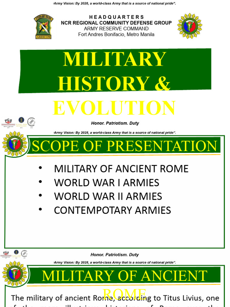 Military History & Evolution | PDF | World War II | Military Of Ancient ...