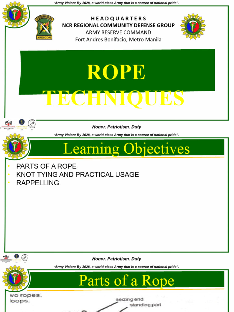 Rope Techniques | PDF | Knot | Scoutcraft