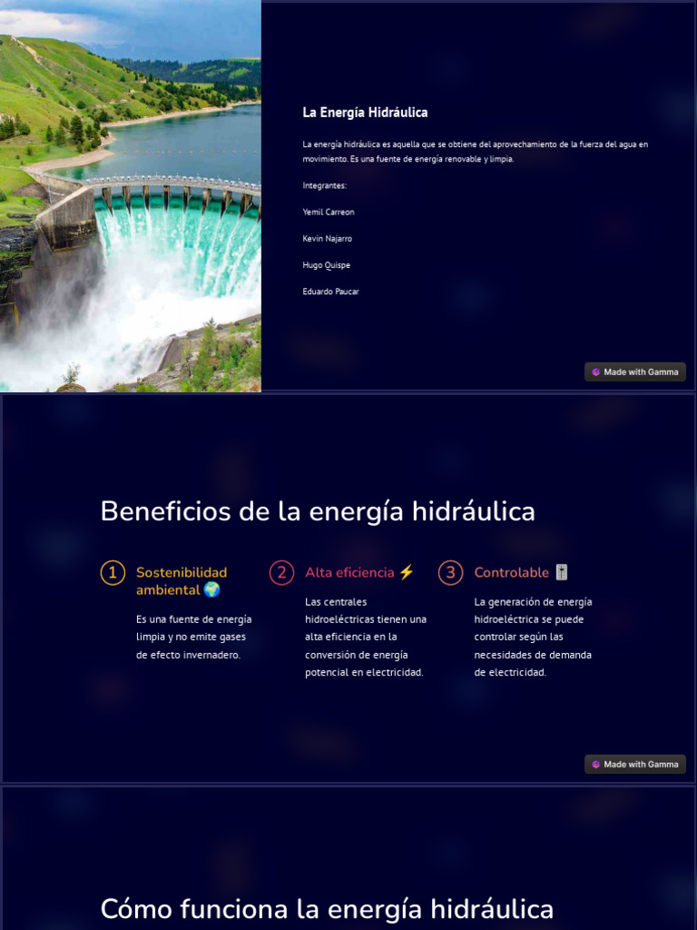 La-Energia-Hidraulica | PDF | Hidroelectricidad | Energía renovable