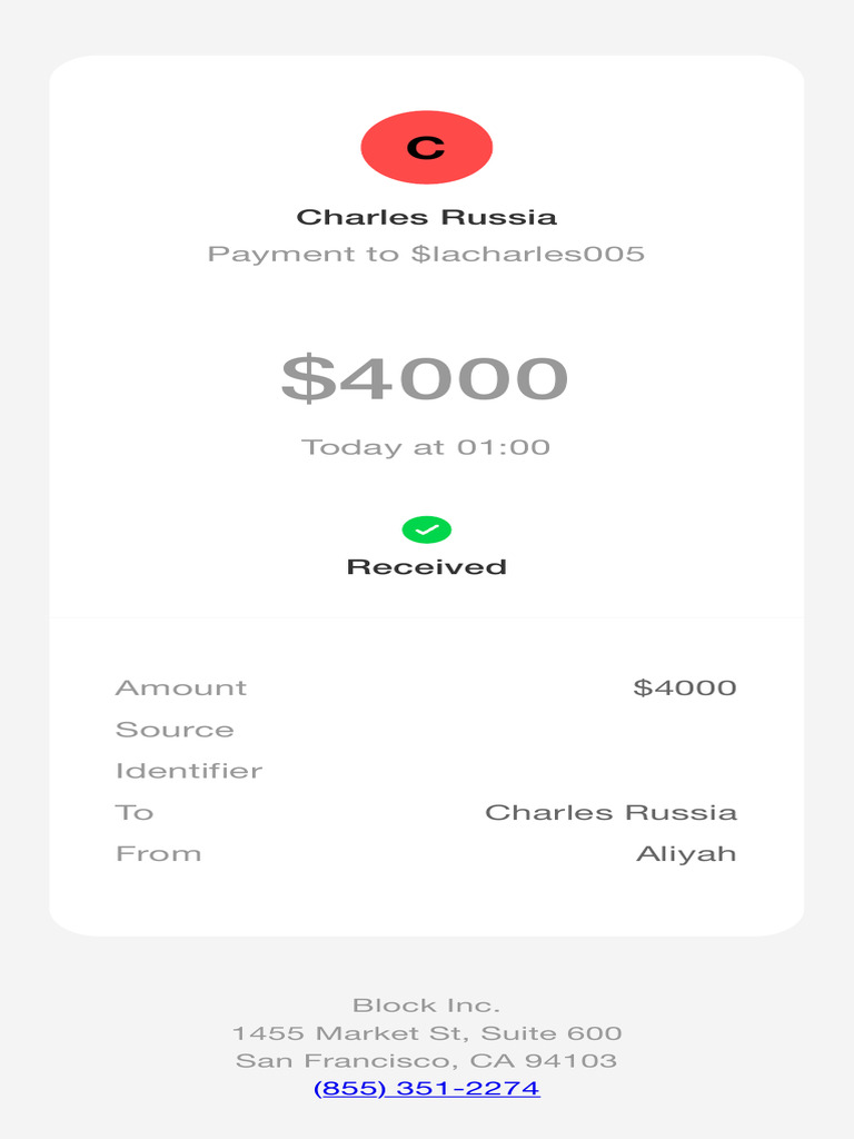 Cash App Payment Confirmation Screenshot | PDF