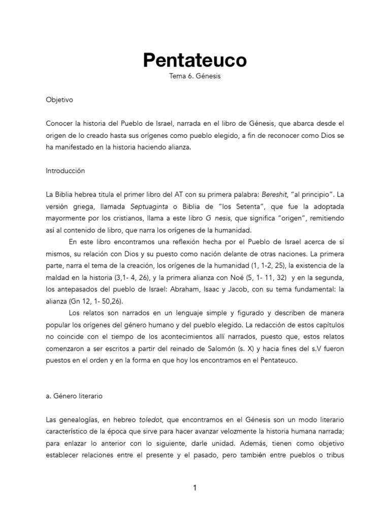 Dibujo del Pentateuco para Niños | PDF | Abrahán | Libro del Génesis