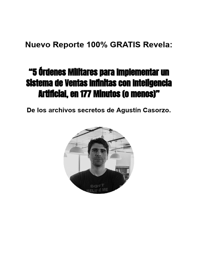 5 Órdenes Militares Para Desarrollar Un Sistema de Ventas Infinitas ... 5 Órdenes Militares Para Desarrollar Un Sistema de Ventas Infinitas ...