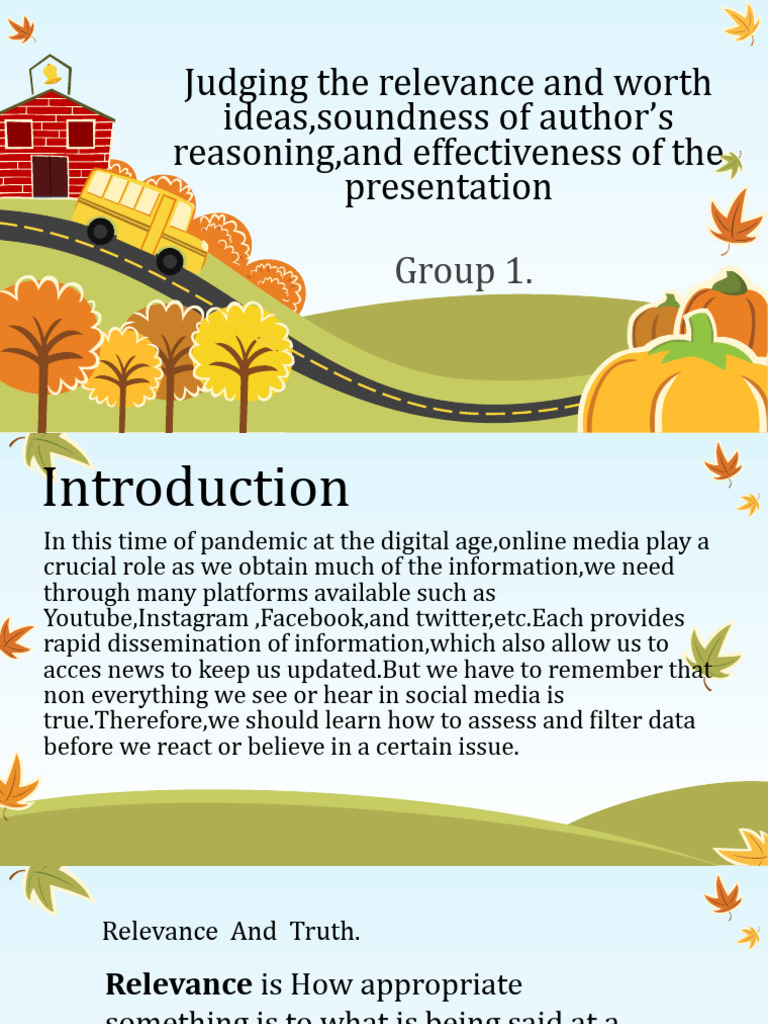 Judging The Relevance and Worth Ideas, Soundness | PDF | News | Social ...