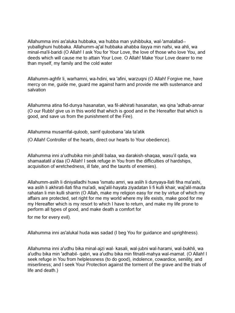 duasenglish | PDF | Semitic Words And Phrases | Abrahamic Religions