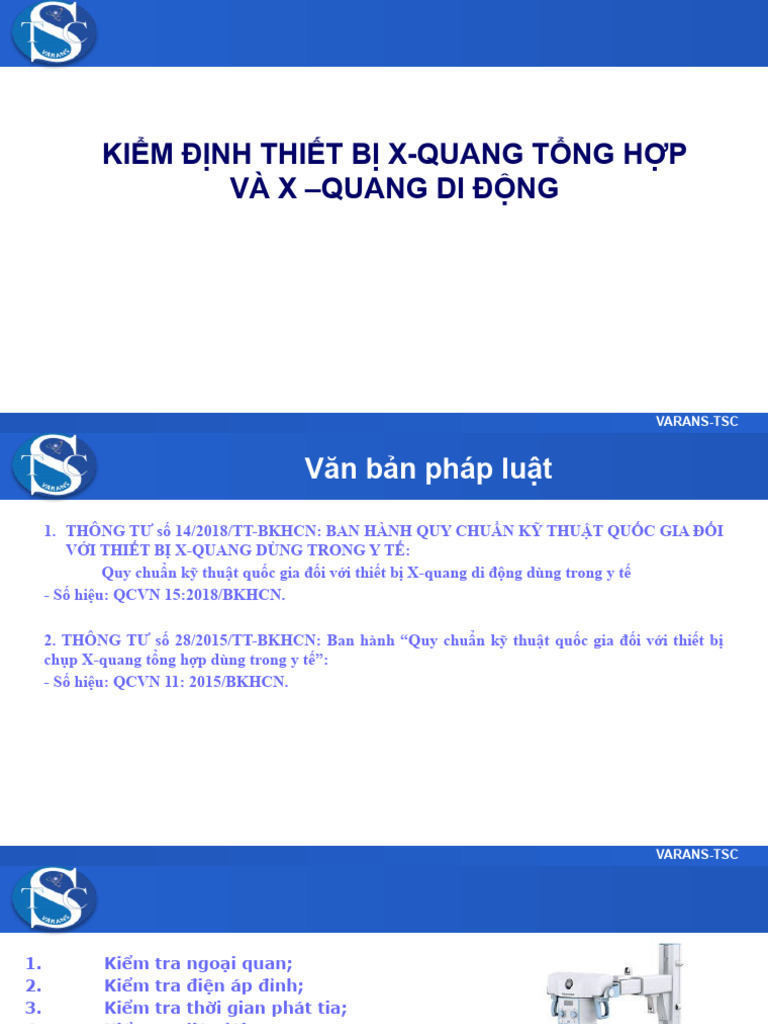 Bai 6. Kiem Dinh X-Quang Tong Hop Va Di dong-NTLong | PDF