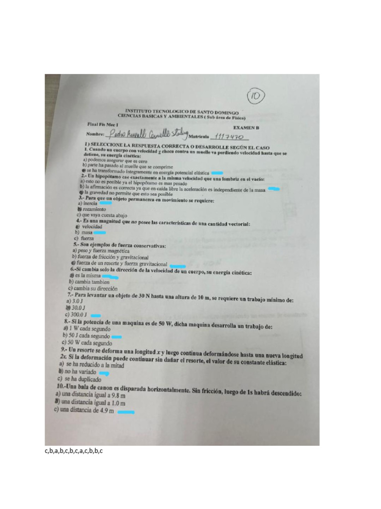 Joseo Exam Final Fis 1 | PDF | Ciencia y matemáticas