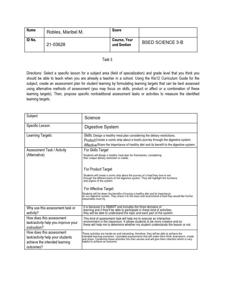 Aol 2 - Activity 3 | PDF | Learning | Curriculum