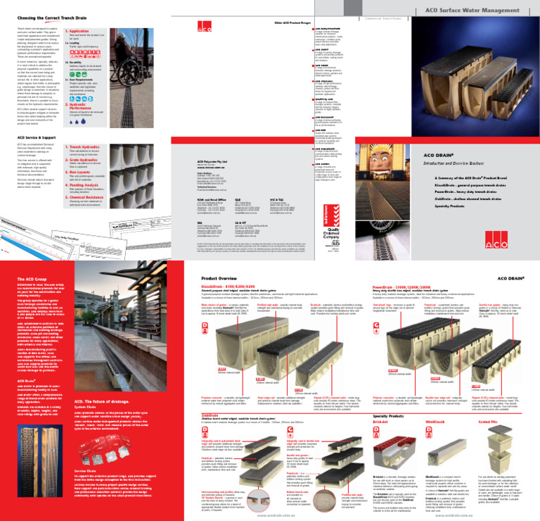 Aco Drain Overview | PDF | Drainage | Civil Engineering