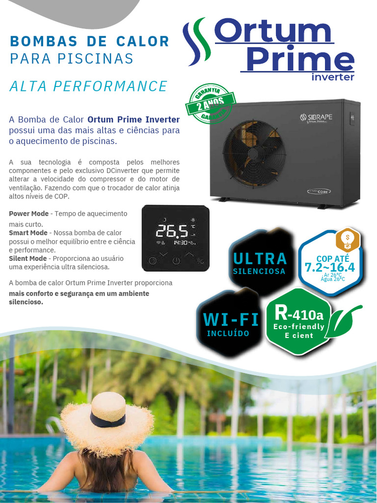 Folder Ortum Prime Inverter | PDF | Bomba de calor | Calor