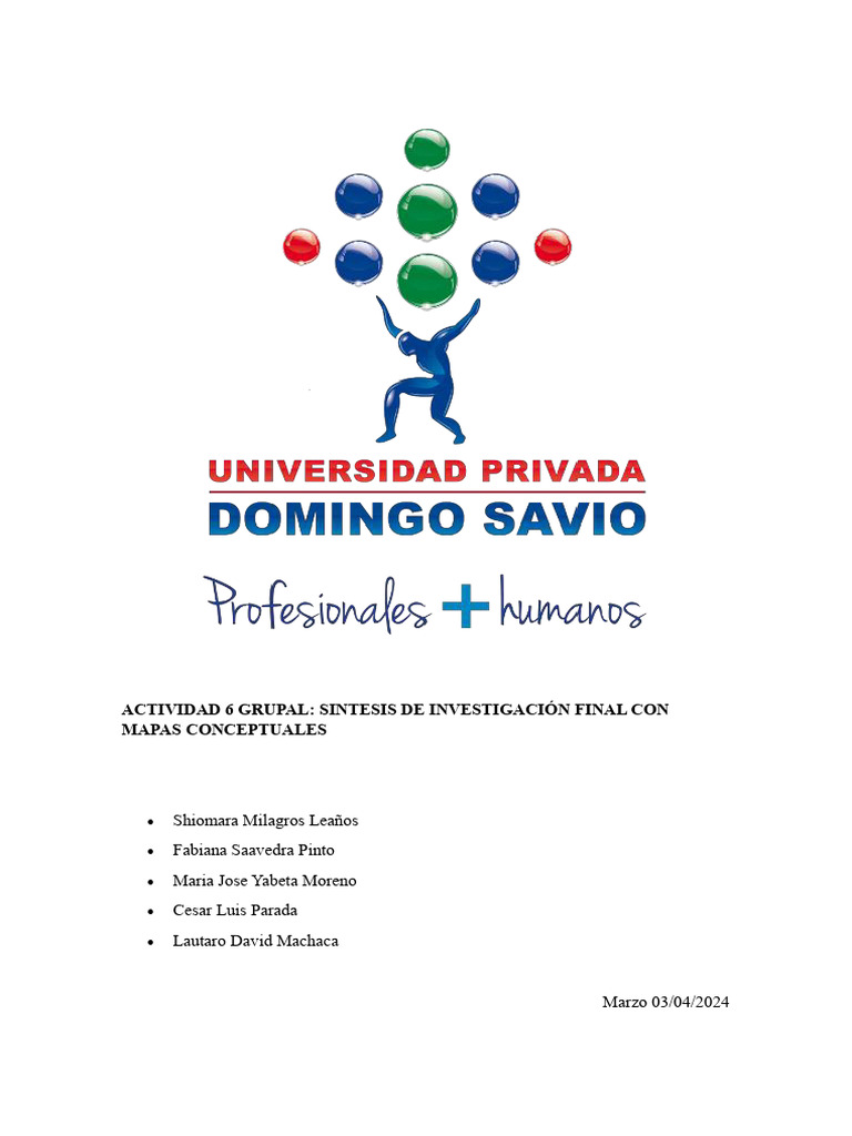 Actividad 6 Grupal Mapass | PDF
