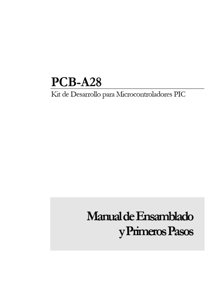PCBA28 Manual | PDF | Microcontrolador | Programa de computadora
