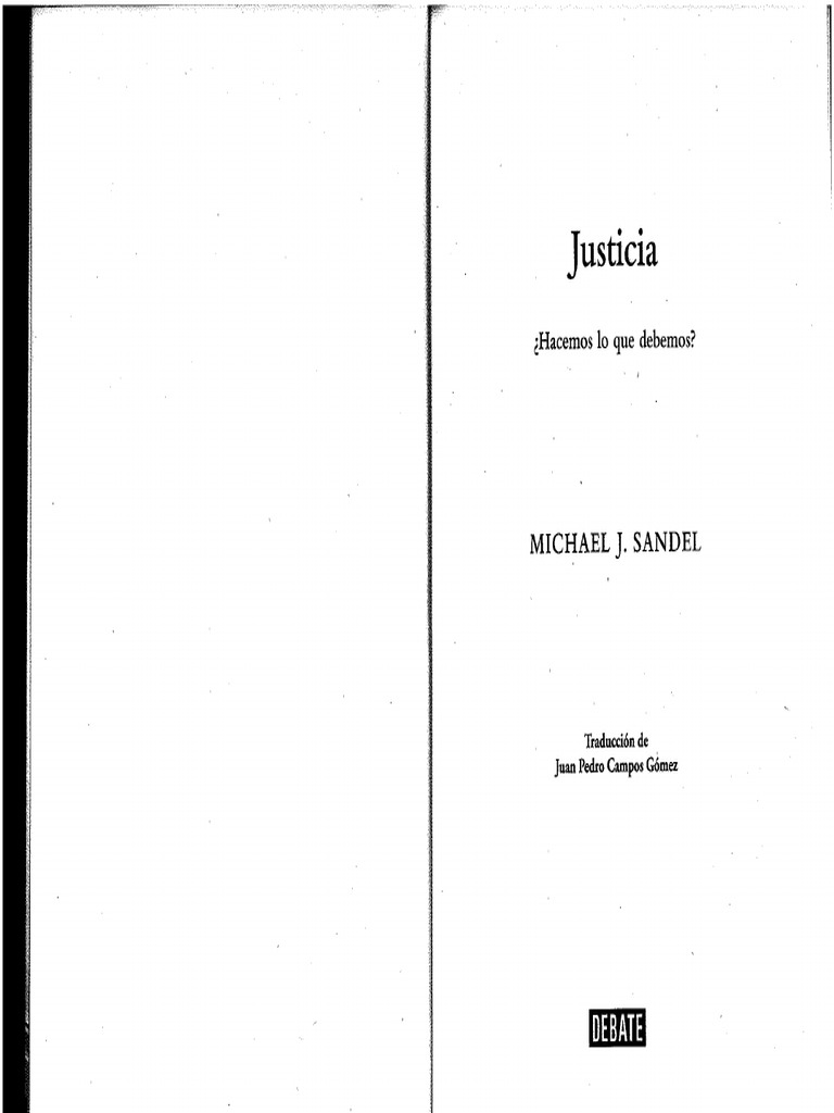 Sandel - Justicia (Capitulo 5 - Inmanuel Kant) | PDF