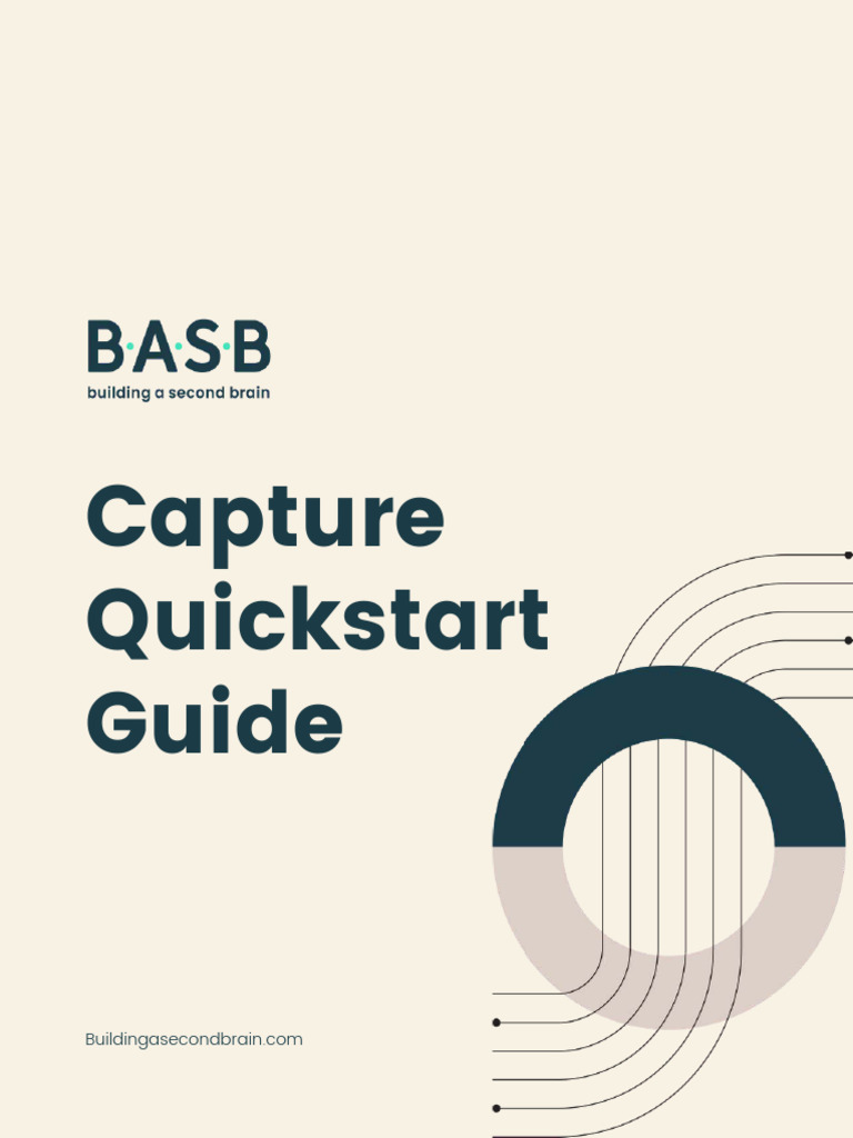 BASB Email PDF 1 Capture Quickstart Guide | PDF | Evernote