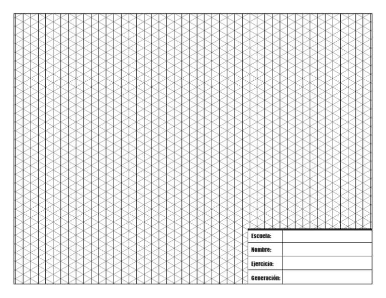 Hoja Dibujo Tecnico Isometrico | PDF