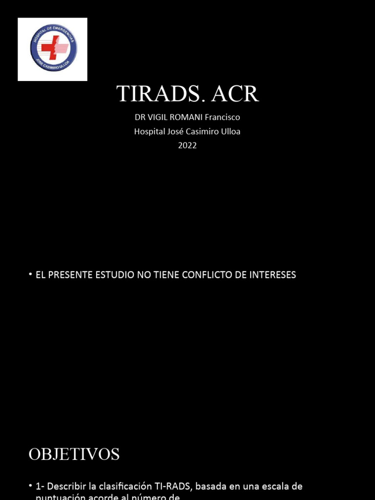 TIRADS | PDF | Ciencia y matemáticas