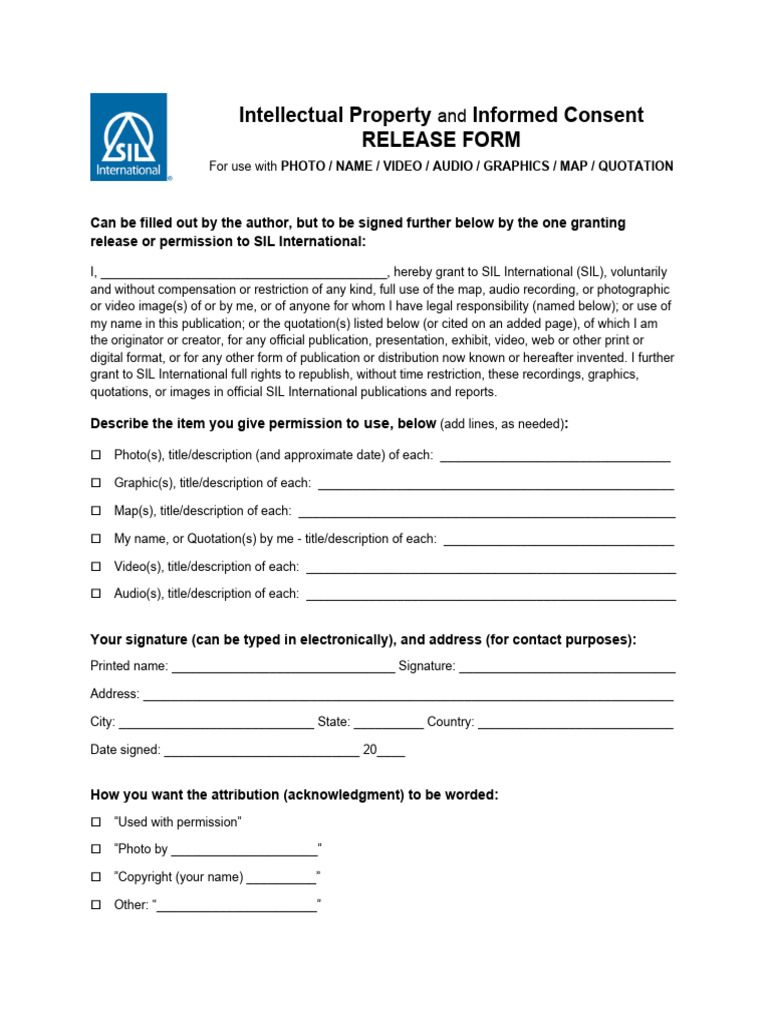 Sil-Gps Ip Ic Release Form 4may18 | PDF