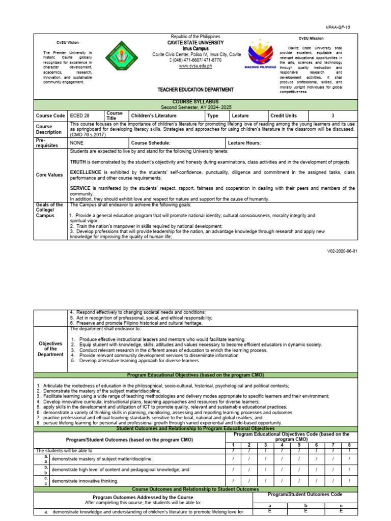 ECED 28 - Chilldren's Literature | Download Free PDF | Learning | Educational Technology