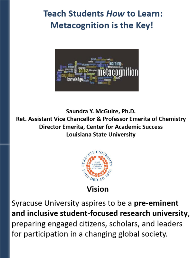 Empowering Student Learning | PDF | Metacognition | Learning