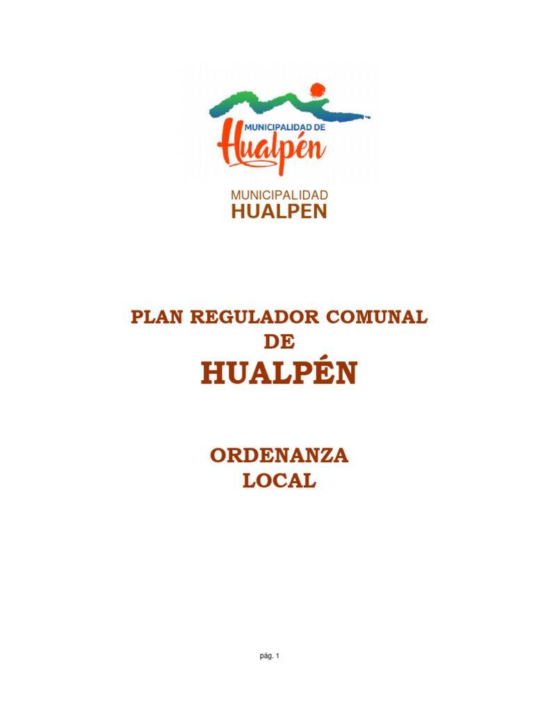 Plan Regulador Comunal de Hualpén | PDF | edificio