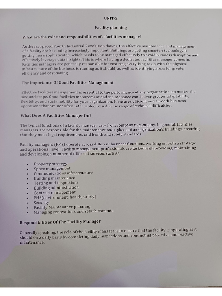 Housekeeping 2nd Unit | PDF