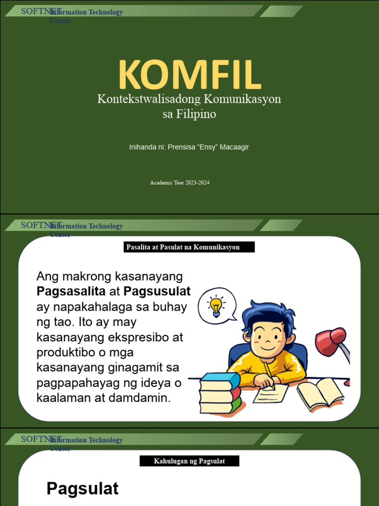 04 KomFil Komunikasyon 2 1 | PDF