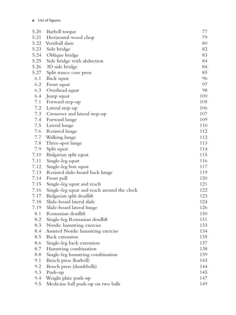 Core and Strength Training Exercises | PDF | Management Of Obesity ...