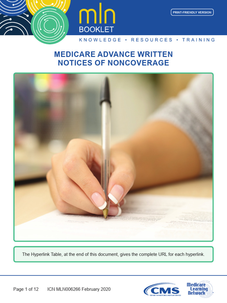 Abn Booklet Icn006266 | PDF | Medicare (United States) | Public Services