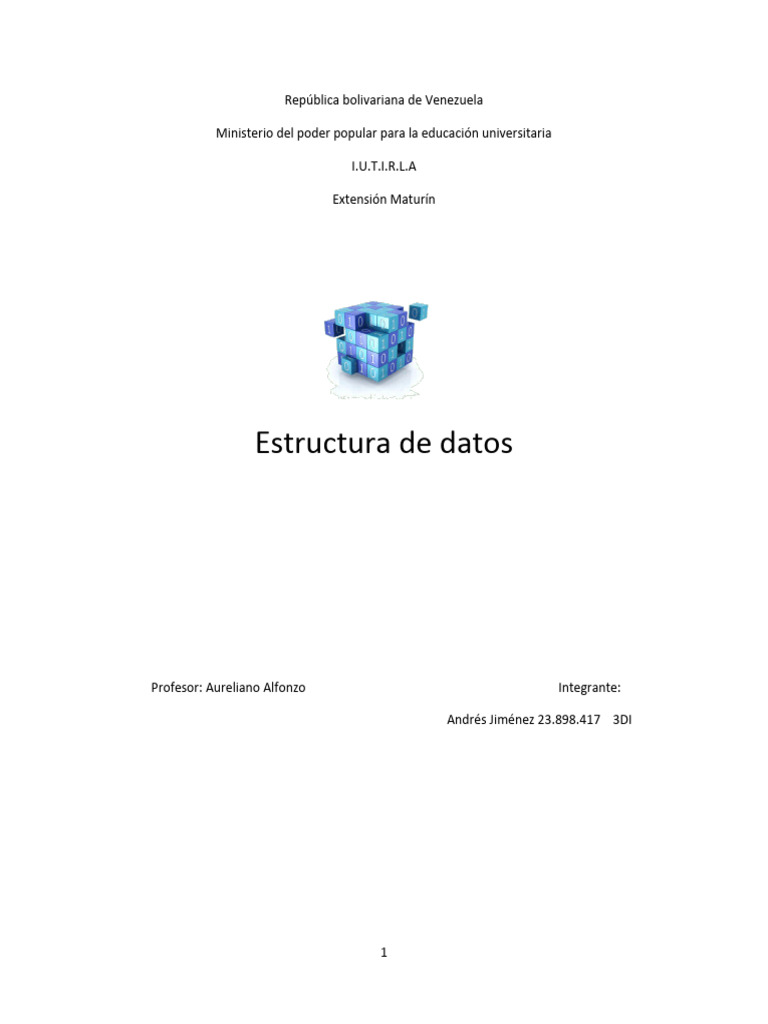 Historia de La Estructura de Datos. | PDF | Estructura de datos | Lenguaje de programación