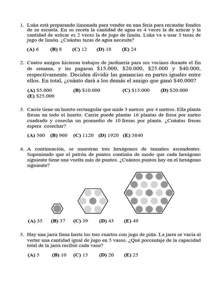 Prueba Primer Nivel | PDF