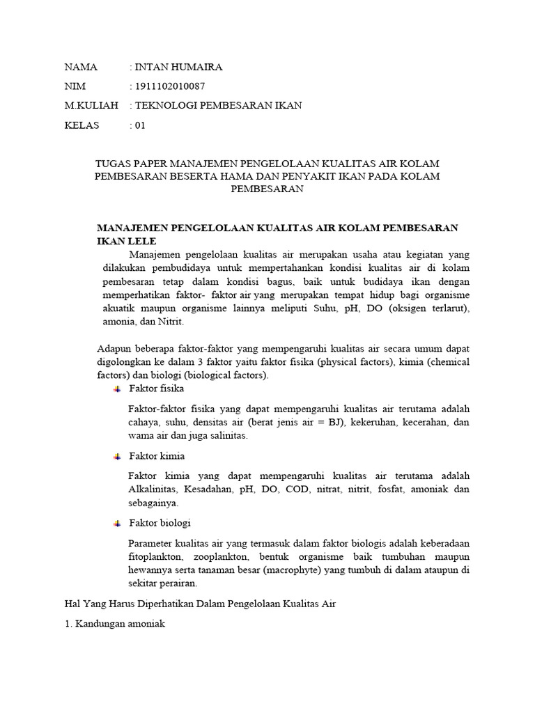 Intan Humaira - 1911102010087 - Tugas Paper Pembesaran | PDF