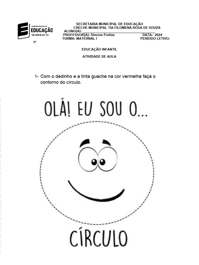 Atividade DO CIRCULO | PDF