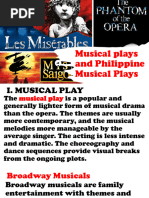 Philippine Musical Plays Overview | PDF | Musical Theatre | The Phantom ...