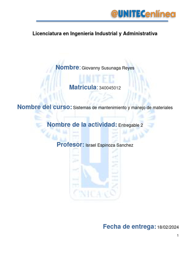 Entregable2 Sistemas de Mantenimiento | PDF