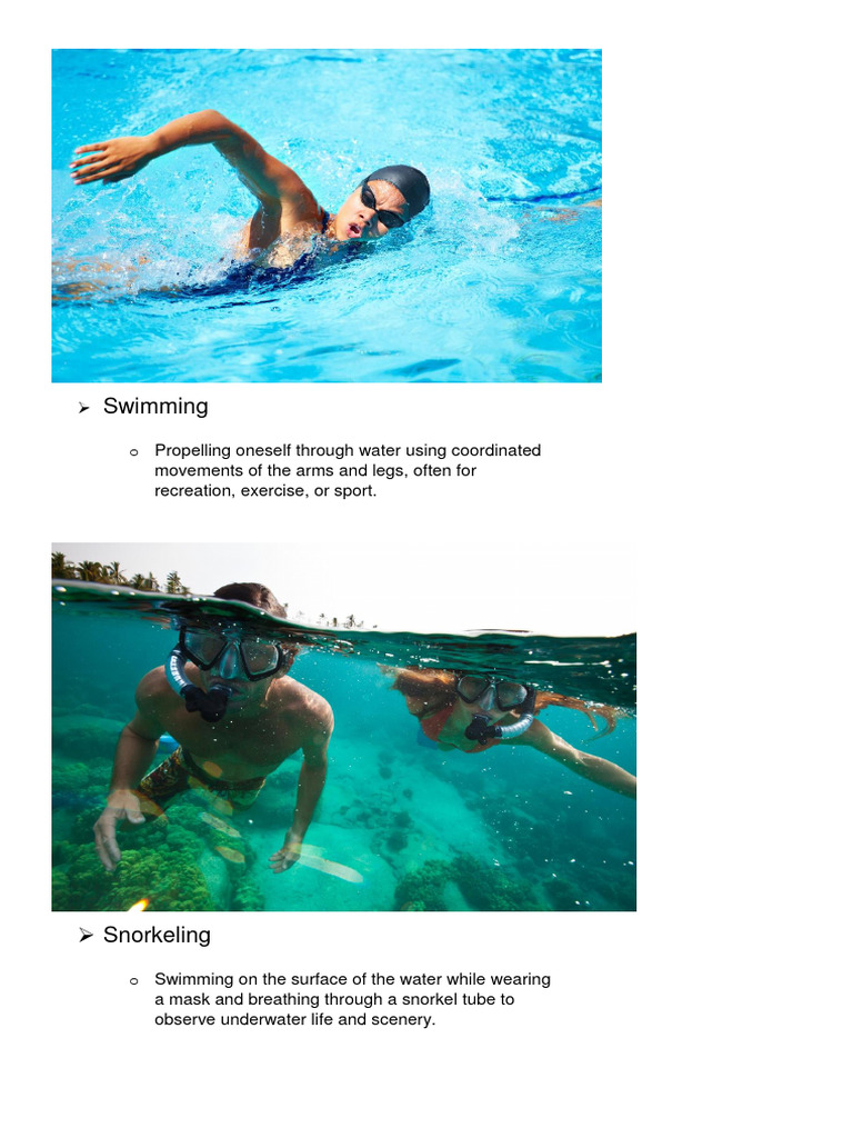 Aquatic Activities | PDF