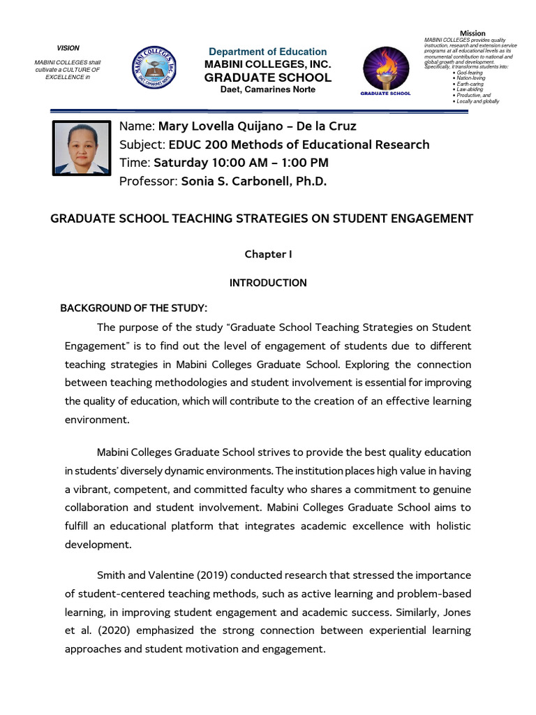 EDUC 200 Individual Task 3 MLQ de La Cruz | PDF | Motivational | Motivation