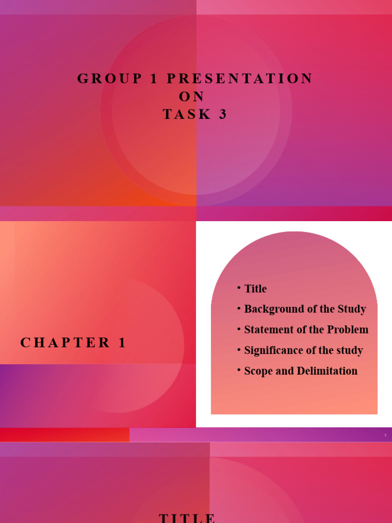 Group 1 Presentation | PDF | Constructivism (Philosophy Of Education) | Learning