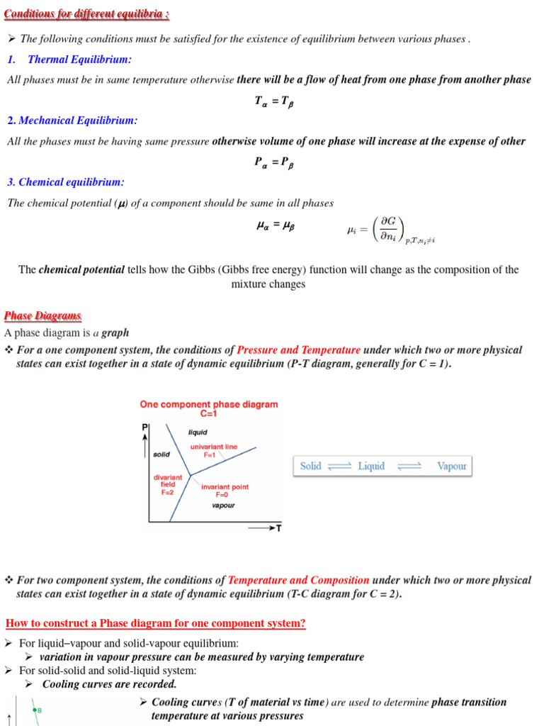 Phase Rule Lecture 2 | Download Free PDF | Phase (Matter) | Phase Diagram