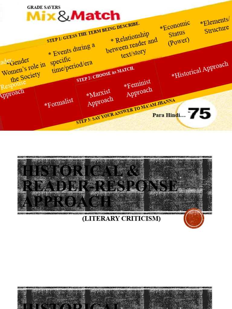 Historical and Reader Response Criticism | PDF | Epistemology Of ... Historical and Reader Response Criticism | PDF | Epistemology Of ...